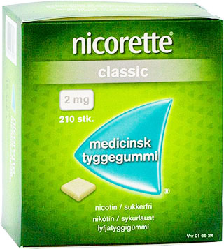 Nicorette Classic 2mg 210stk - Appótek