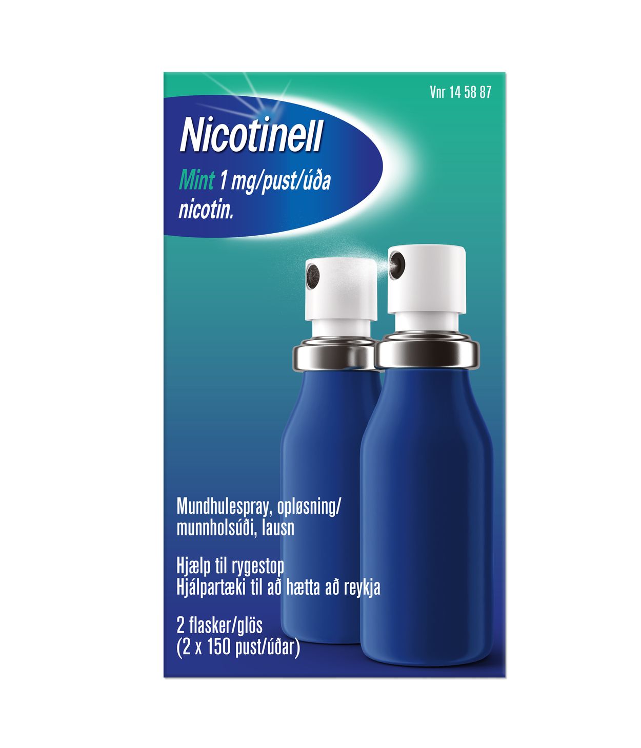 Nicotinell Mint, munnholsúði 1 mg 300 úða.sk - Appótek